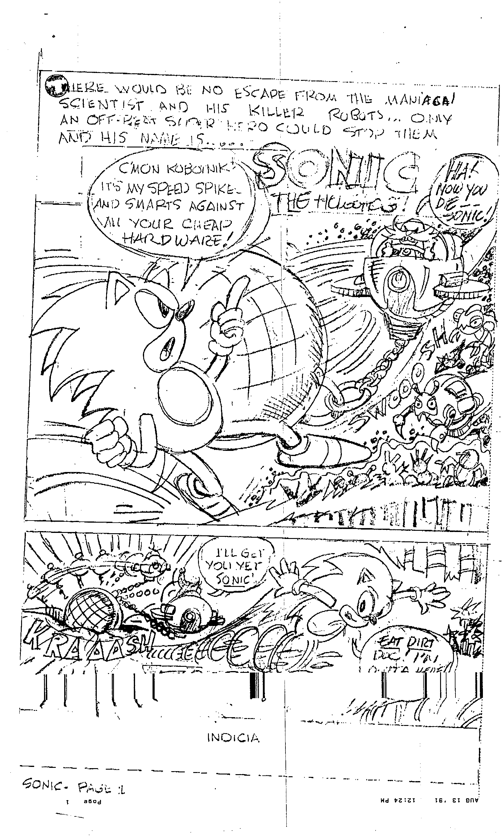 Read Comic Online - Sonic the Hedgehog (1991 Promotional)